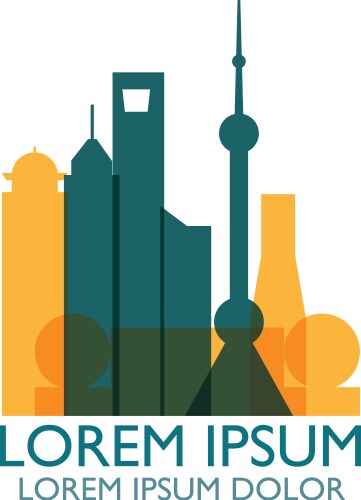 Shanghai logo Royalty Free Vector Image - VectorStock