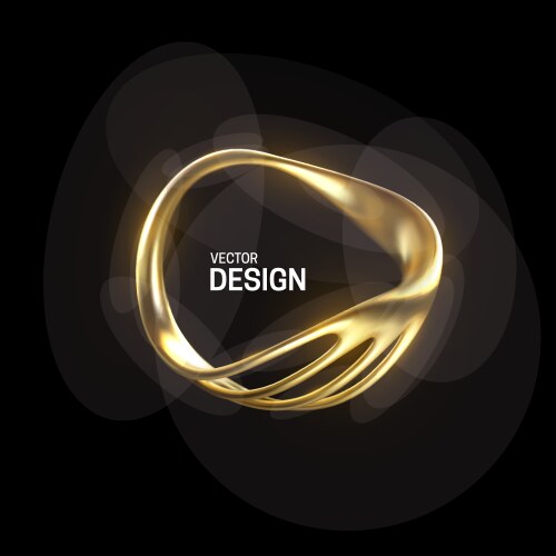 Abstract golden triangle shape Royalty Free Vector Image