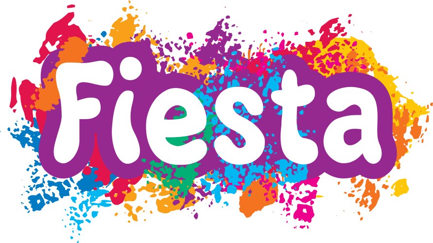 Abstract logo for fiesta Royalty Free Vector Image