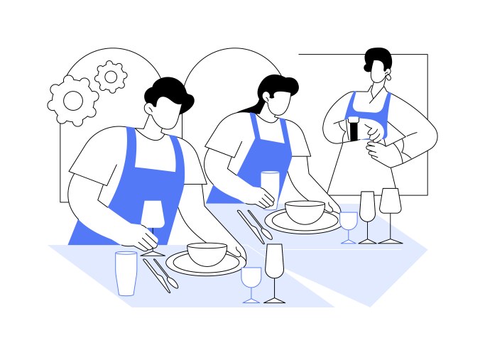 Cartoon Catering Food Service Vector Images (over 4,300)