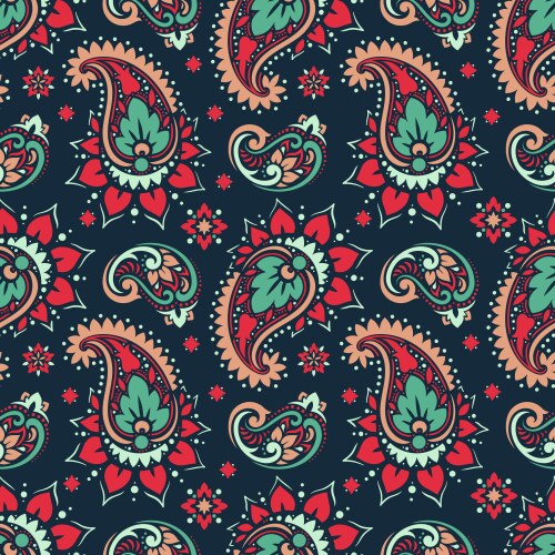 Seamless Paisley Pattern Vector Images (over 23,000)