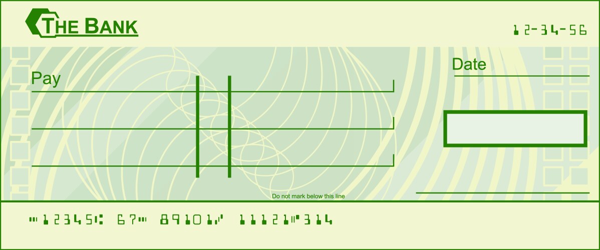 Cheque Template Vector Images (over 1,100)