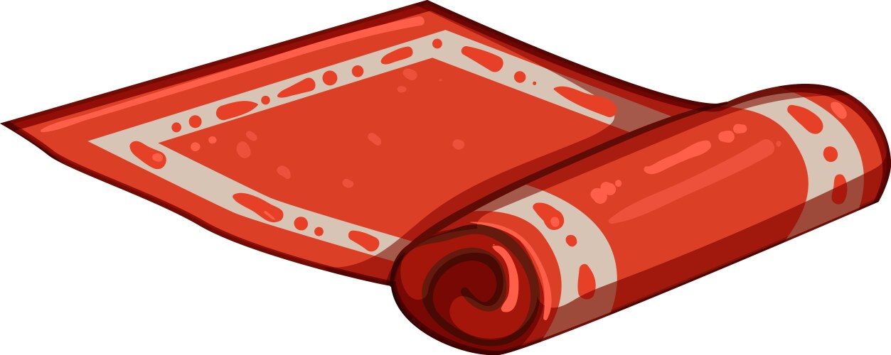 Cozy wool carpet cartoon Royalty Free Vector Image