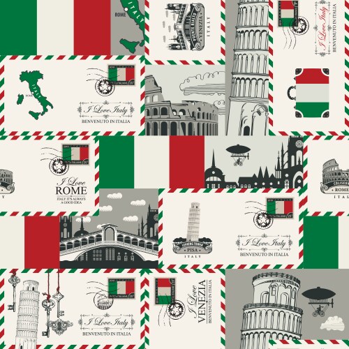 Italy cities Royalty Free Vector Image - VectorStock