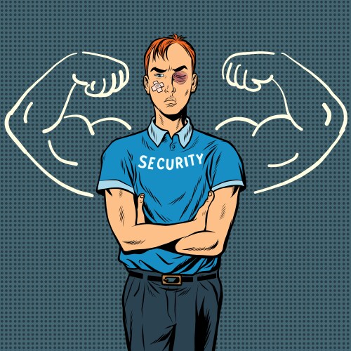 Cartoon Guard Security Vector Images (over 12,000)