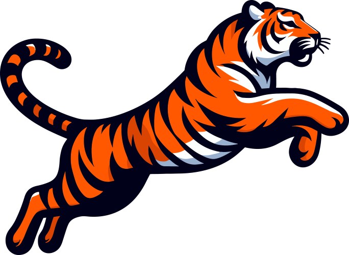 Tiger logo head tiger logo tiger standing tiger Vector Image