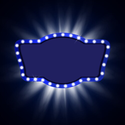 Shining retro light banner Royalty Free Vector Image