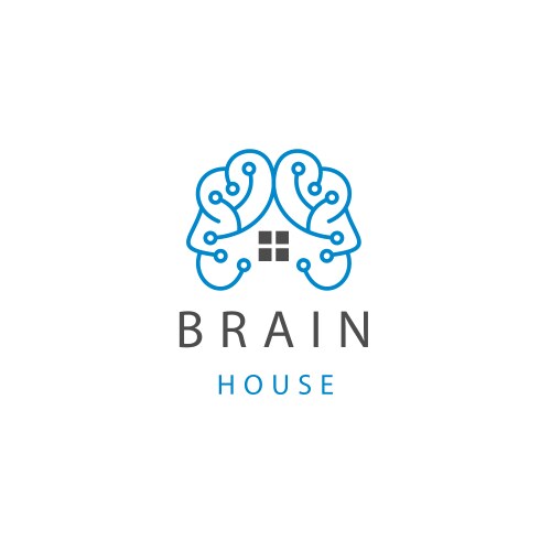 Brain logo images stock Royalty Free Vector Image