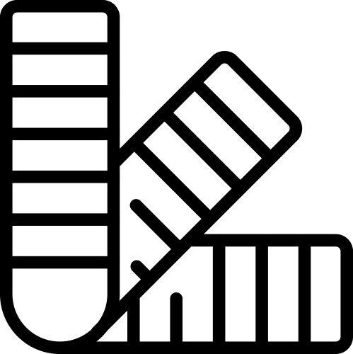 Manicure file icon outline nail modeling Vector Image