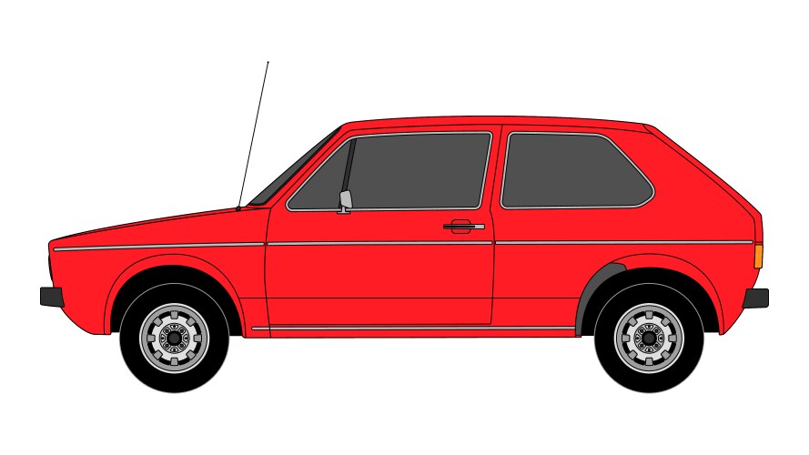 Volkswagen golf Vector Images & Graphics for Commercial Use | VectorStock