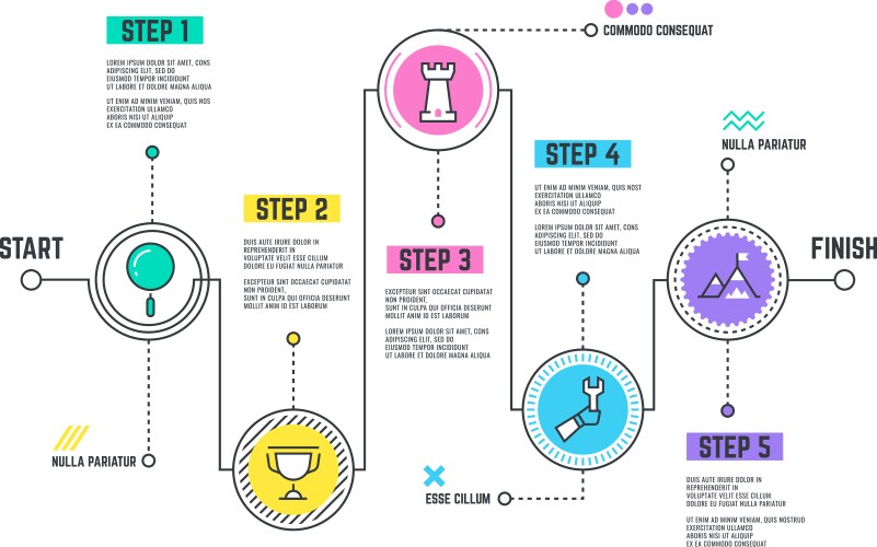 Company infographic profile design template Vector Image