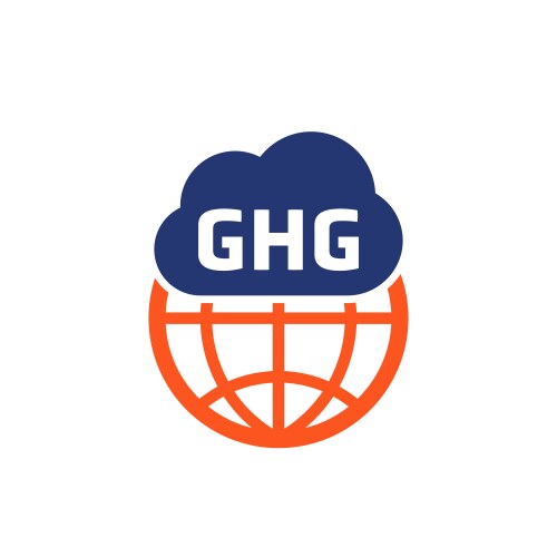 Greenhouse effect icon Royalty Free Vector Image