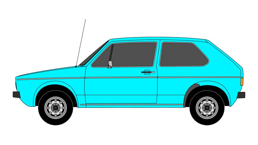 Volkswagen golf Vector Images & Graphics for Commercial Use | VectorStock