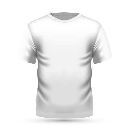 Mens white t-shirt Royalty Free Vector Image - VectorStock