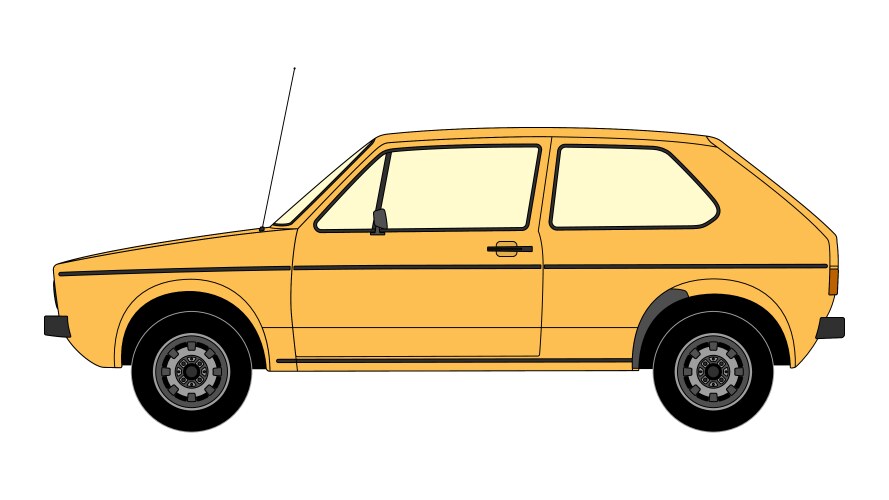 Volkswagen golf Vector Images & Graphics for Commercial Use | VectorStock