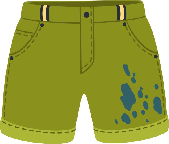 Cartoon Blue Basketball Shorts Royalty Free Vector Vectorstock