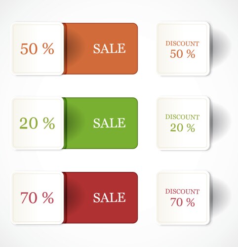 Discount coupon template isolated Royalty Free Vector Image