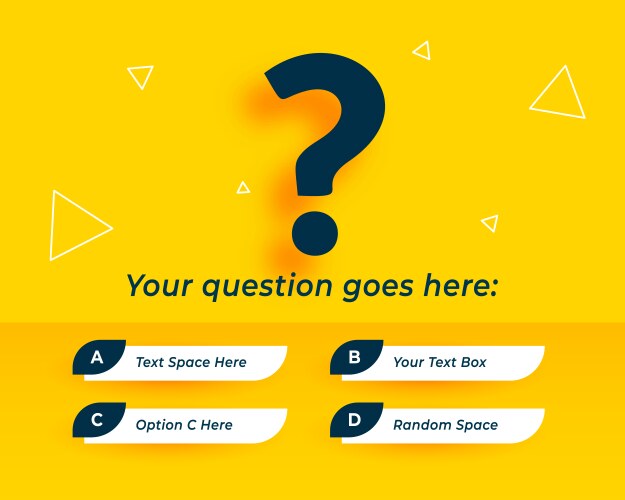 Multiple Choice Questions Vector Images (over 540)