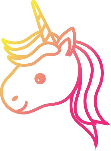 Unicorn cute for kids Royalty Free Vector Image