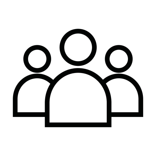 Account switch person change icon exchange Vector Image