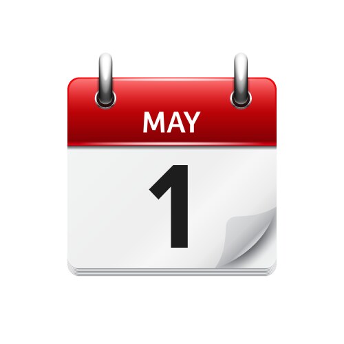 3d daily calendar plan Royalty Free Vector Image