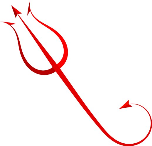 Devil tridents Royalty Free Vector Image - VectorStock