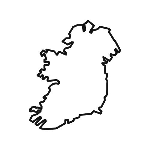 Outline Map of Northern Ireland Vector Images (over 500)