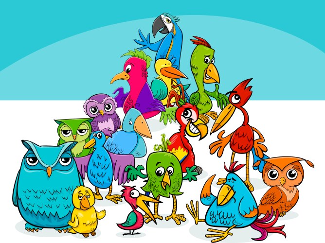 Owl bird cartoon character Royalty Free Vector Image