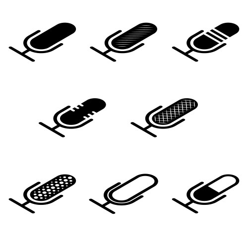 White voice tone Royalty Free Vector Image - VectorStock