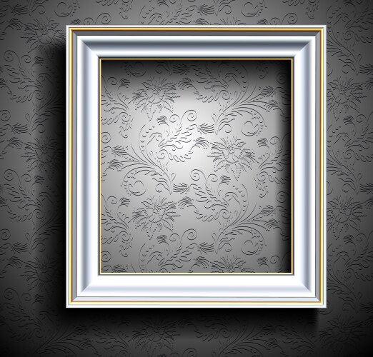 Picture frame wallpaper background Royalty Free Vector Image