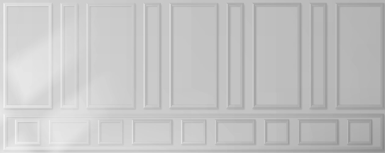 White wooden wall panel Royalty Free Vector Image