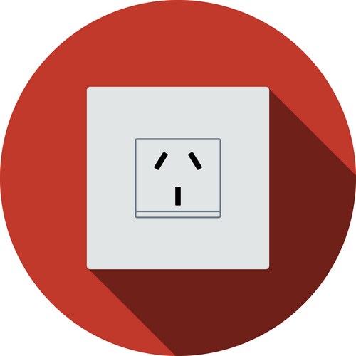 China electrical socket icon Royalty Free Vector Image