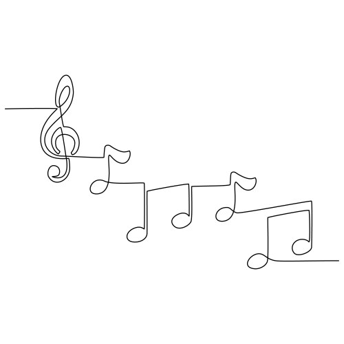Continuous Line Music Notes Vector Images (over 770)