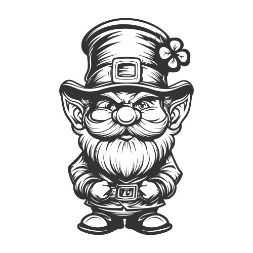 Leprechaun clip art Royalty Free Vector Image - VectorStock