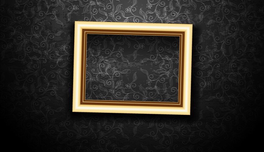 Picture frame wallpaper background Royalty Free Vector Image