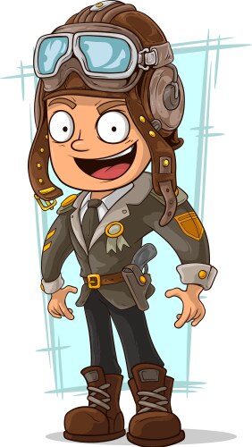 Cute pilot cartoon Royalty Free Vector Image - VectorStock