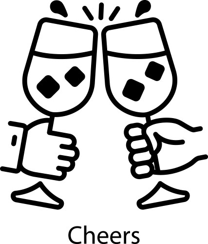 Cheers Royalty Free Vector Image - VectorStock
