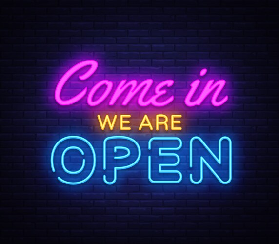 Welcome We are Open Vector Images (over 1,300)
