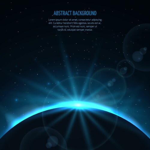 Earth view from space and satellite background Vector Image