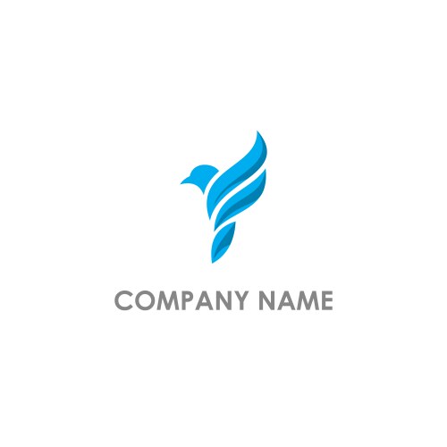 Wing abstract fly logo Royalty Free Vector Image Wing abstract fly logo Royalty Free Vector Image