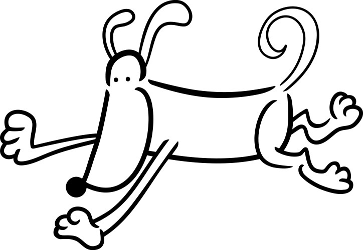 Cute pets cartoon coloring page Royalty Free Vector Image