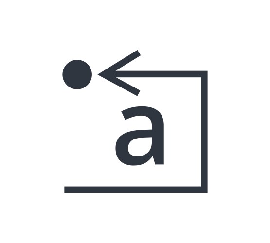 Ultrasonic scaler symbol Royalty Free Vector Image