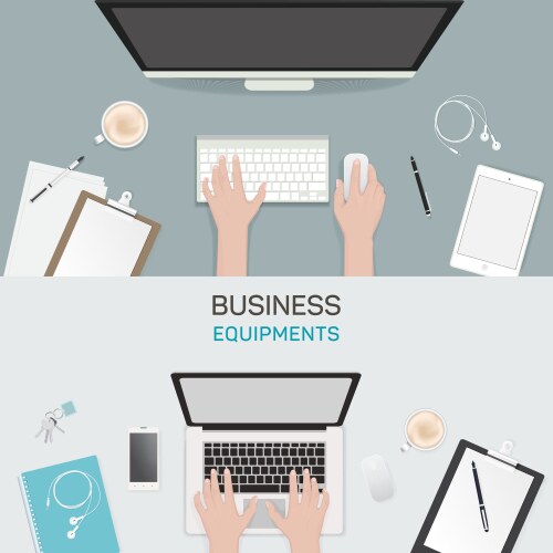 Office leisure activities poster template Vector Image