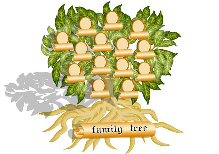 Muslim family under tree Royalty Free Vector Image