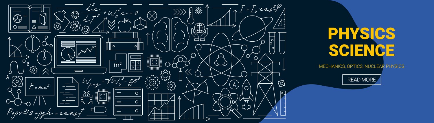 Line science physics concept Royalty Free Vector Image