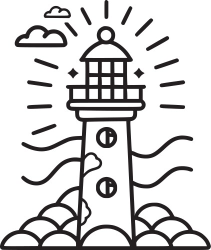 Lighthouse icon Royalty Free Vector Image - VectorStock