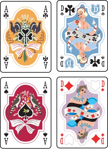 Playing cards Royalty Free Vector Image - VectorStock