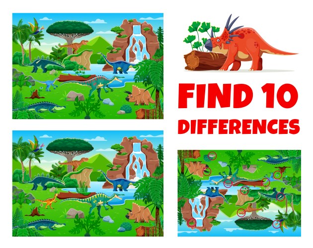 Find Ten Differences Vector Images (over 350)