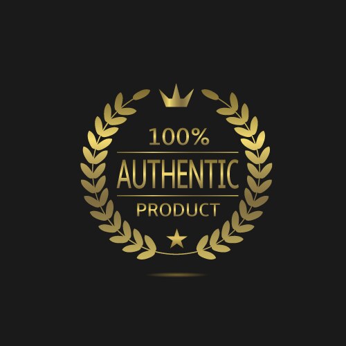Authentic brand original Royalty Free Vector Image