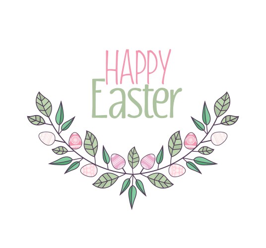Easter frame Royalty Free Vector Image - VectorStock